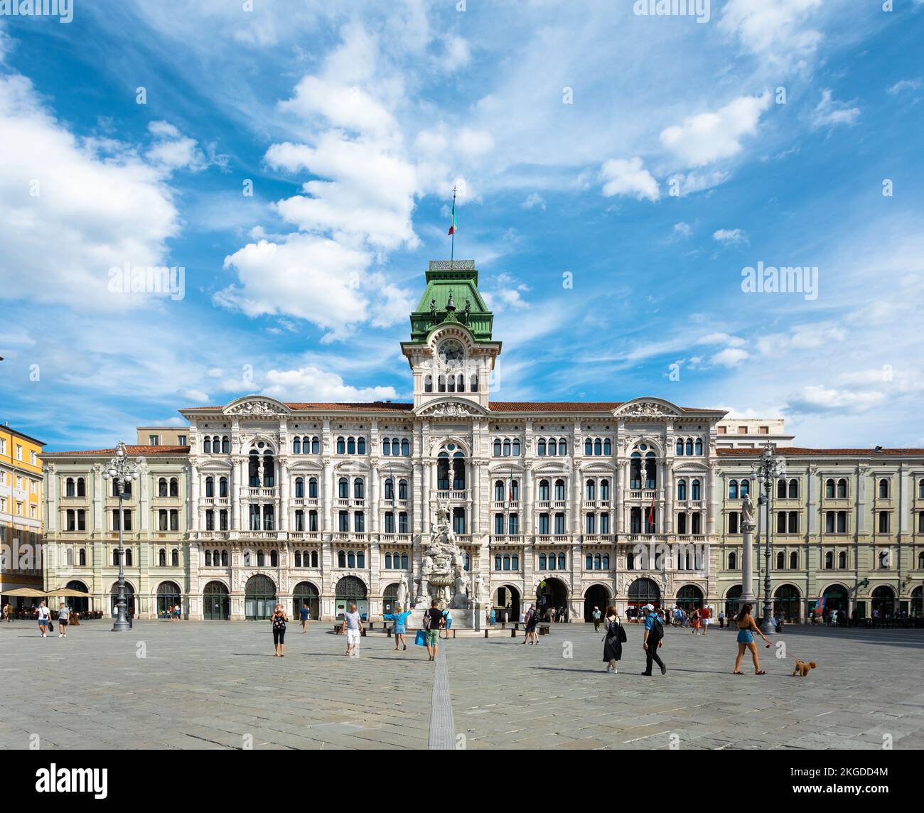 Unity of Italy Square in Trieste, Italy Stock Photo - Alamy