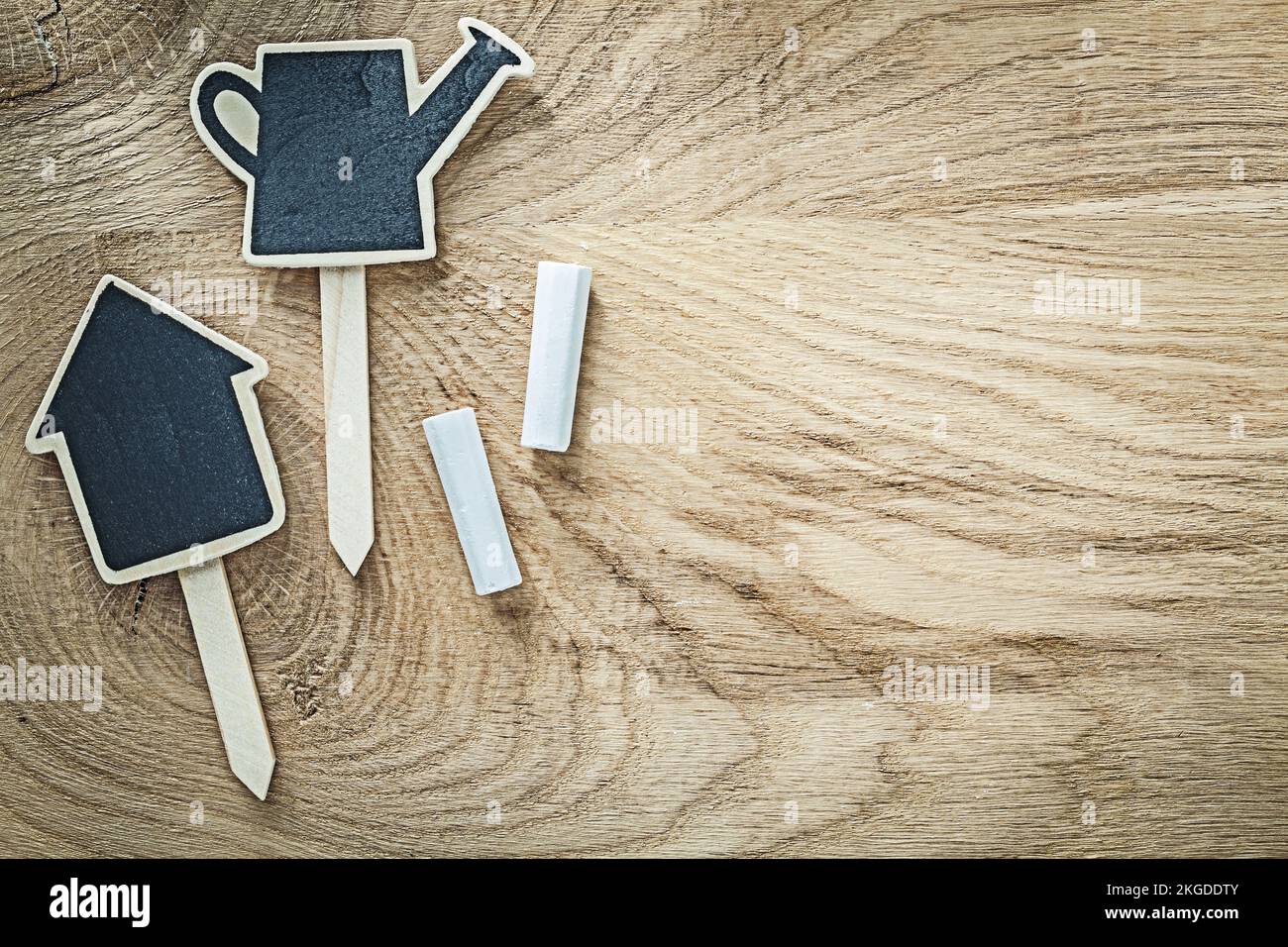 Black wooden chalkboard price sign tags on wood board horizontal image ...