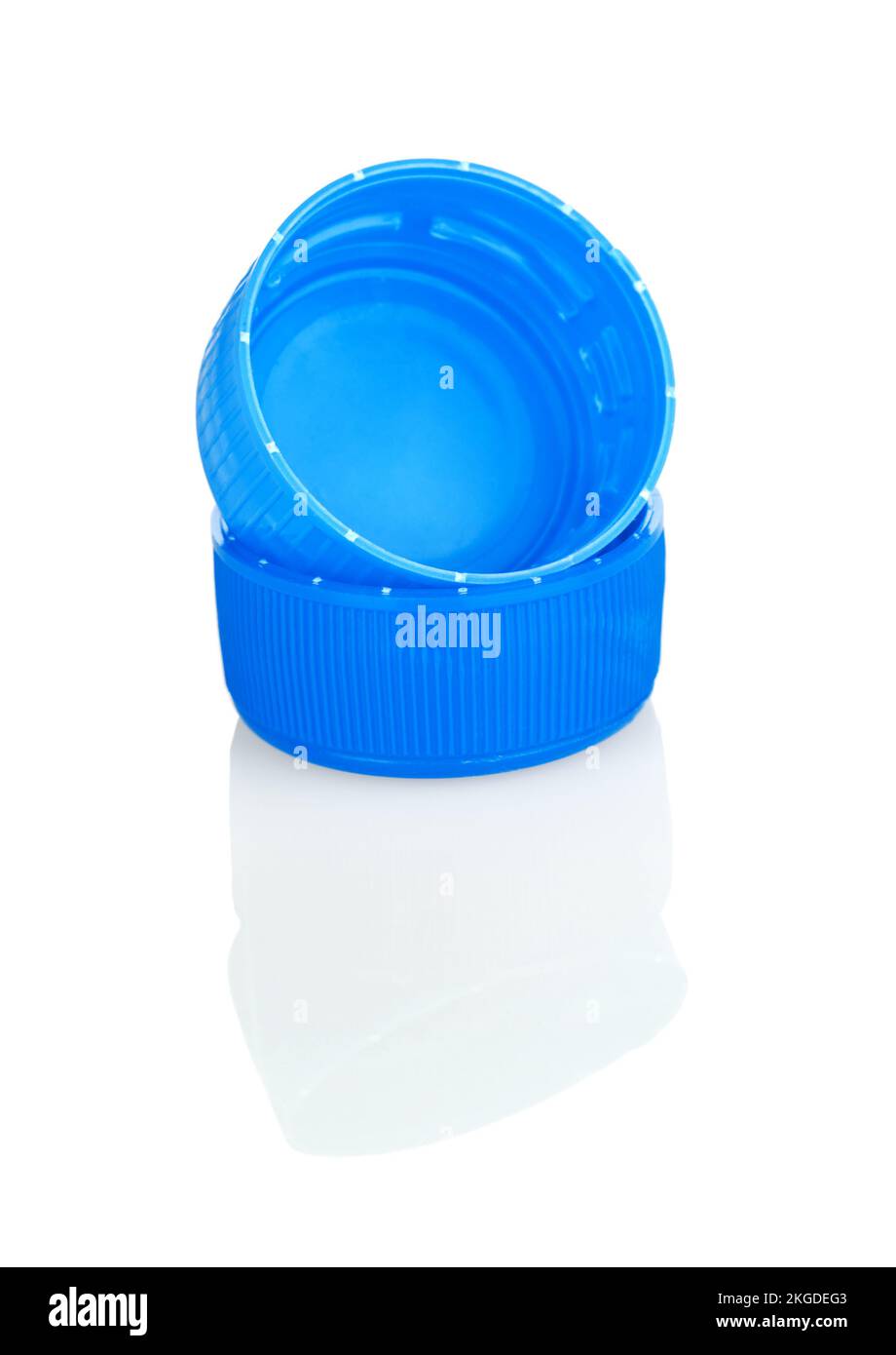 blue lids with reflection isolated Stock Photo - Alamy