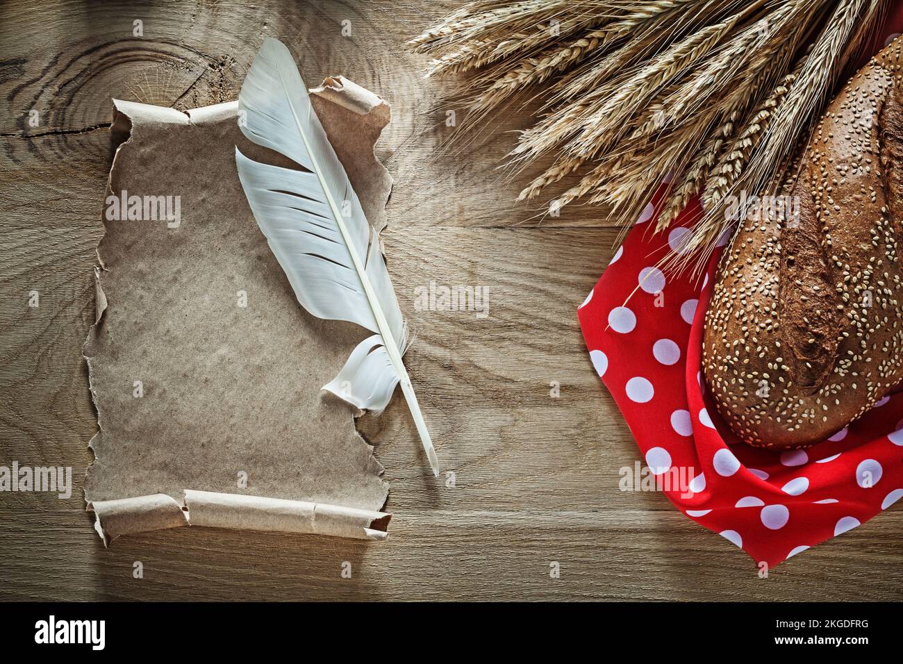 Medieval manuscript bread hi-res stock photography and images - Alamy