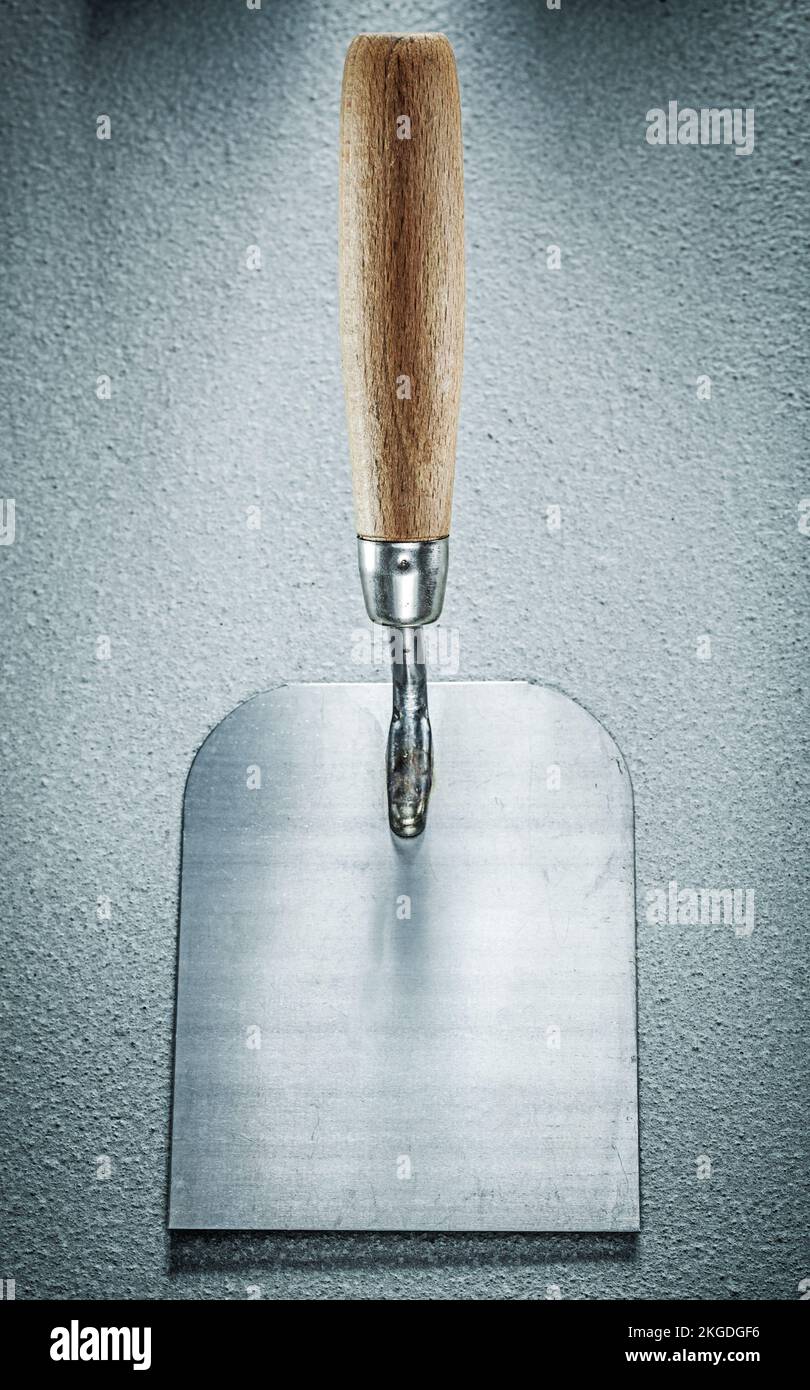 Building spattle on concrete background construction concept Stock ...