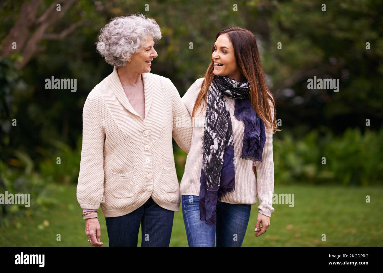 Sharing The Perfect Mother Daughter Relationship An Attractive Woman