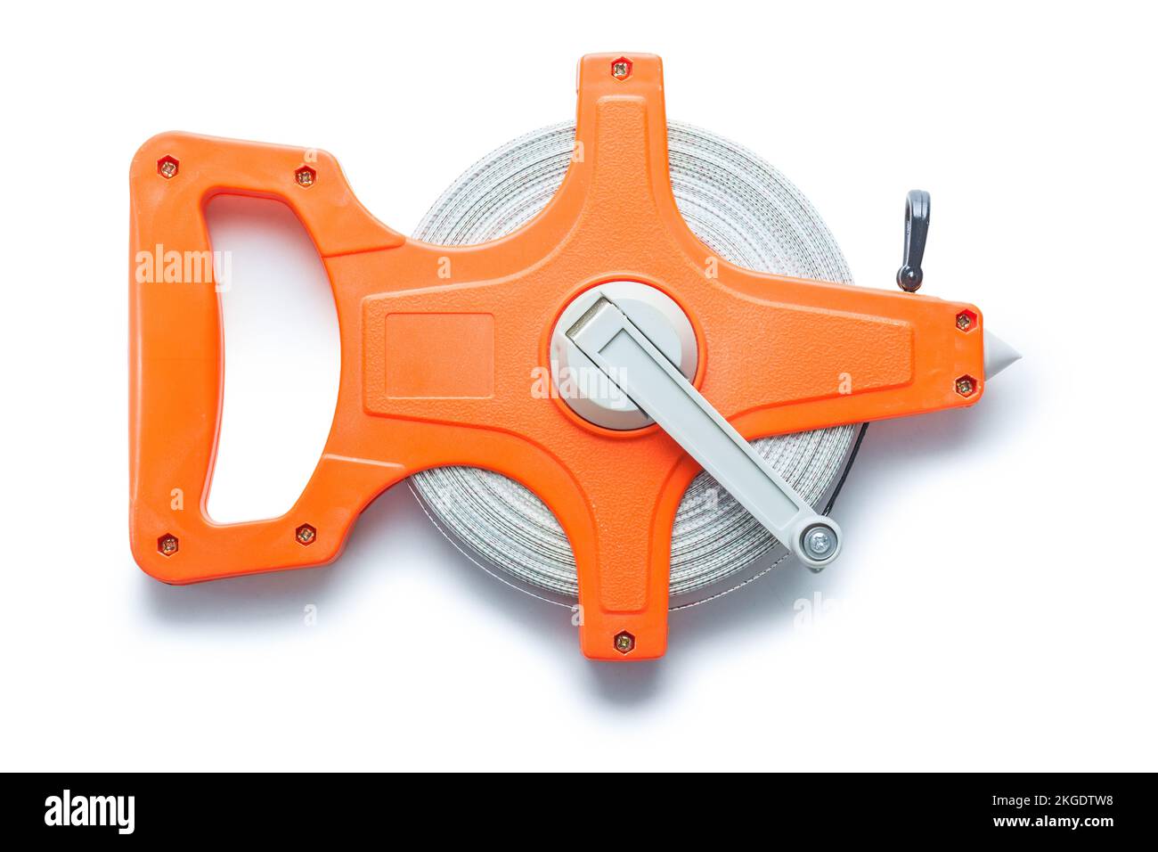 construction tools big measure tape roulette isolated on white Stock ...