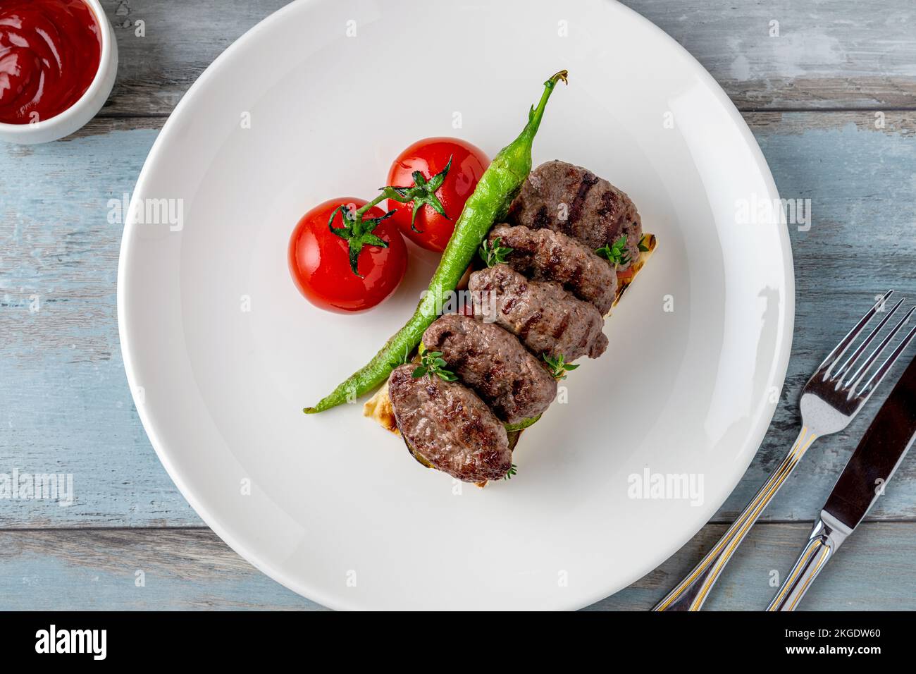 Turkish meatball traditional kofte. Spicy meatballs Kebab or Kebap ...