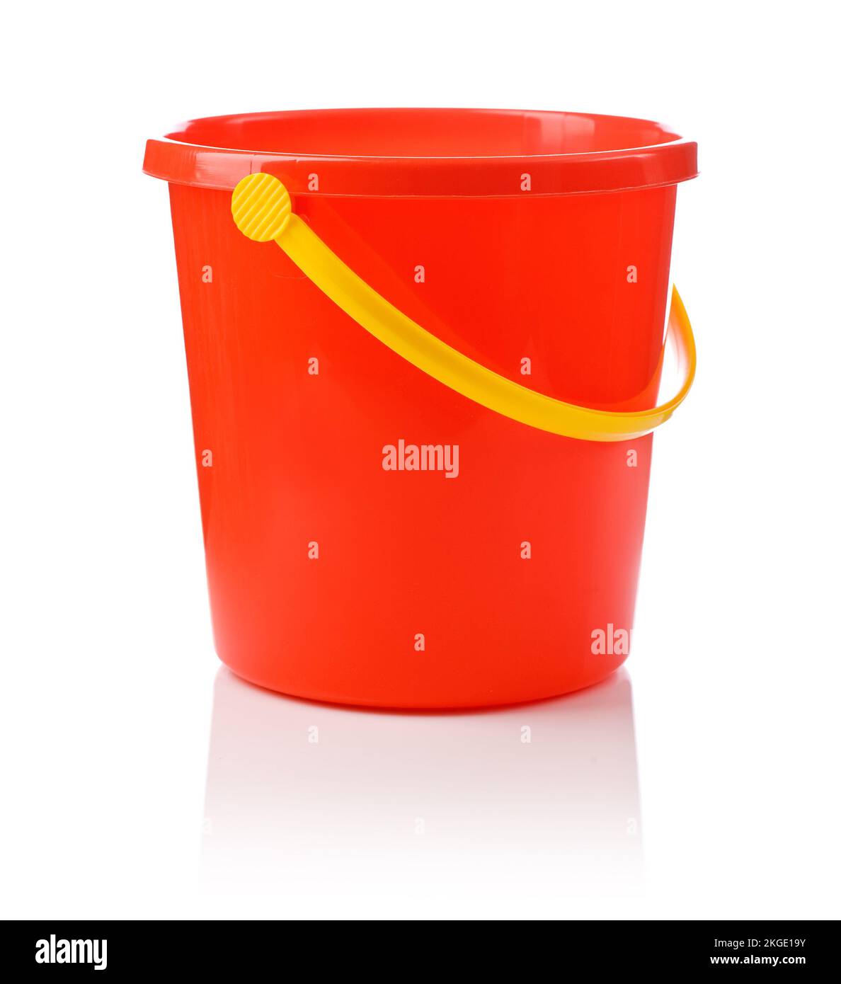 empty red bucket Stock Photo - Alamy