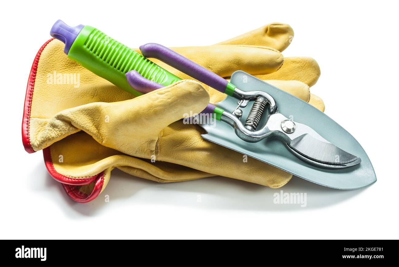 Hand spade pruning shears Cut Out Stock Images & Pictures - Alamy