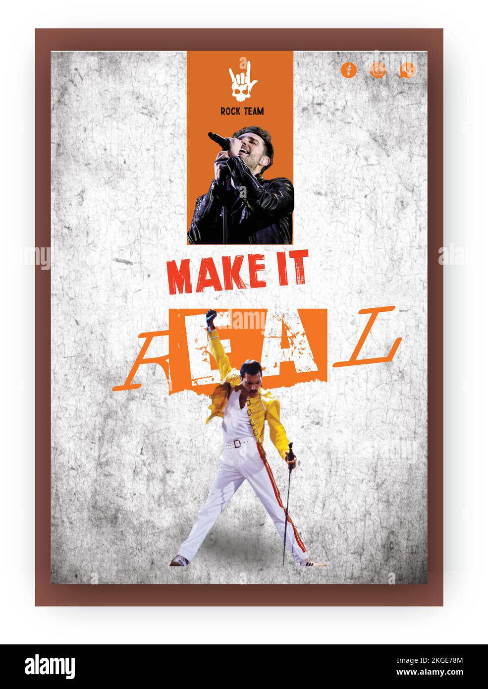 Advertisement flyer template Cut Out Stock Images & Pictures - Alamy