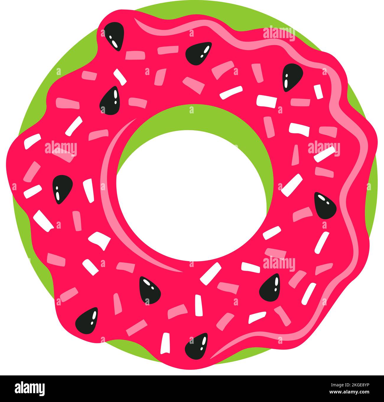 Sweet pink donut of watermelon Stock Photo - Alamy