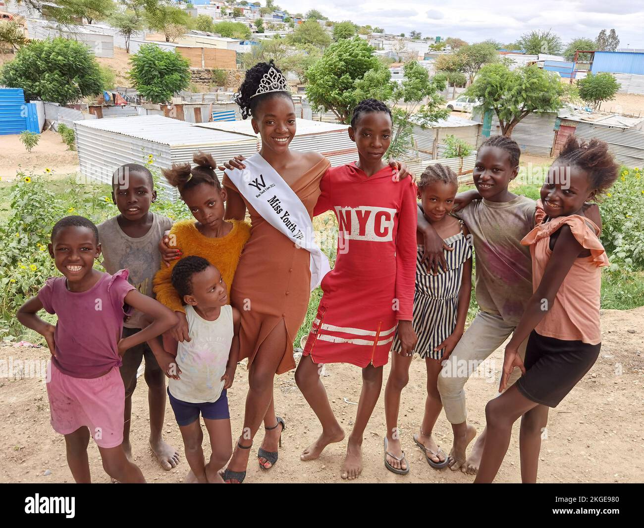 Windhoek, Namibia. 21st Nov, 2022. Charlotte Namwandi (M), winner of ...