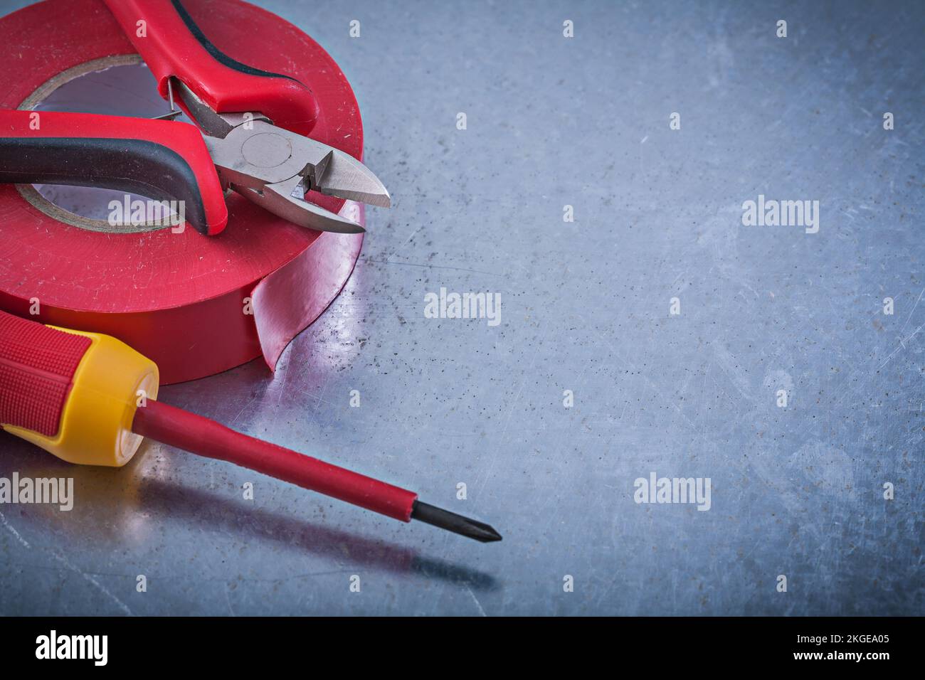 Insulation tape nippers insulated screwdriver construction concept ...