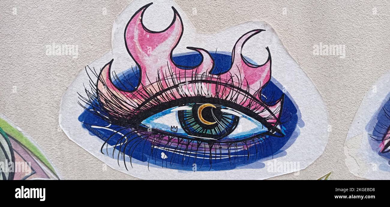 Dessin en couleur, France Stock Photo - Alamy