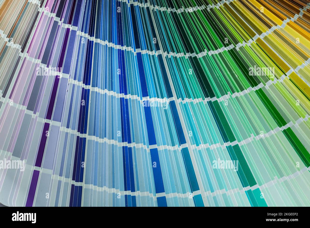 Multi colored color palette top view Stock Photo - Alamy