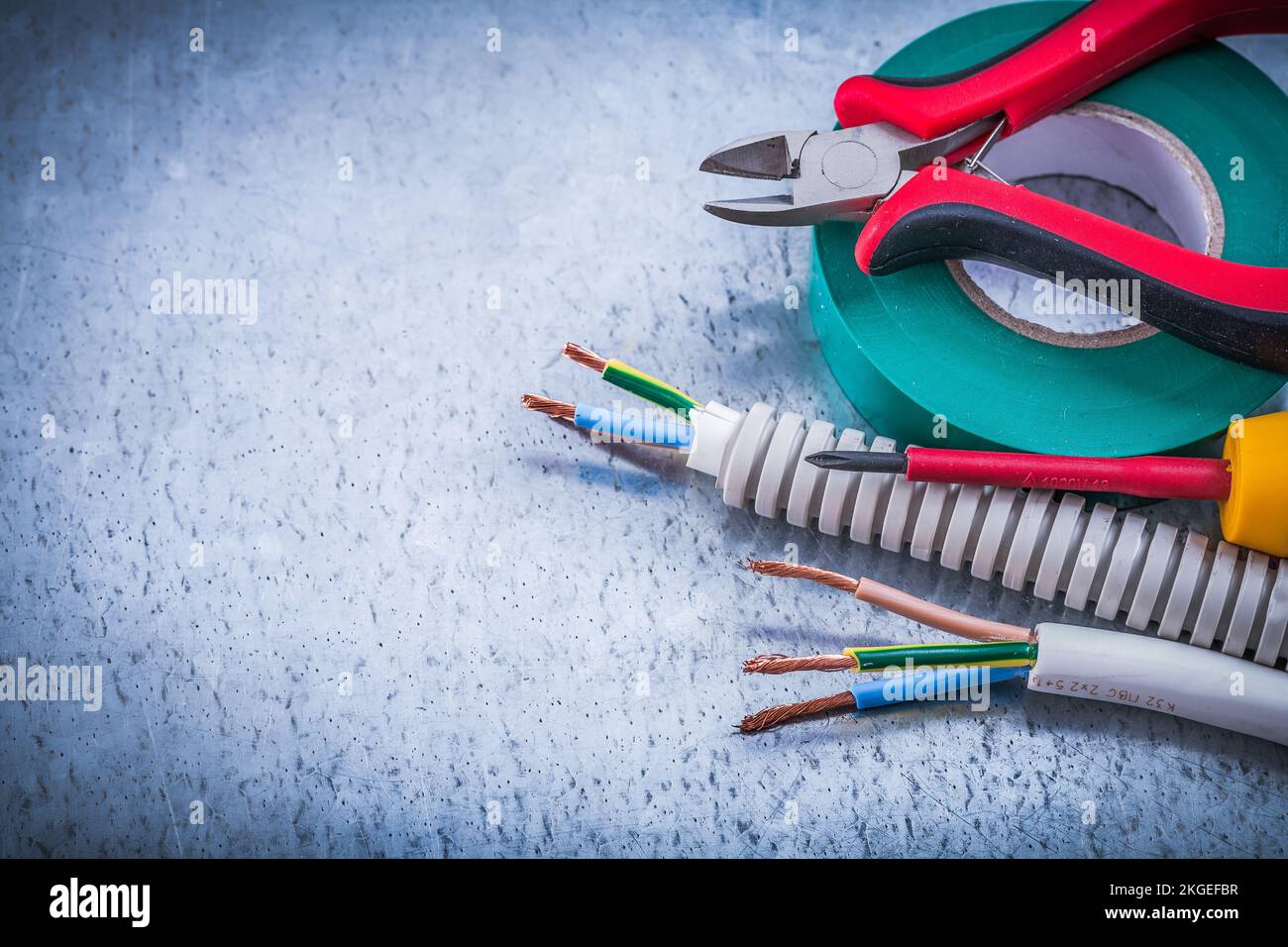 Nippers insulated screwdriver corrugated pipe wire protection ...