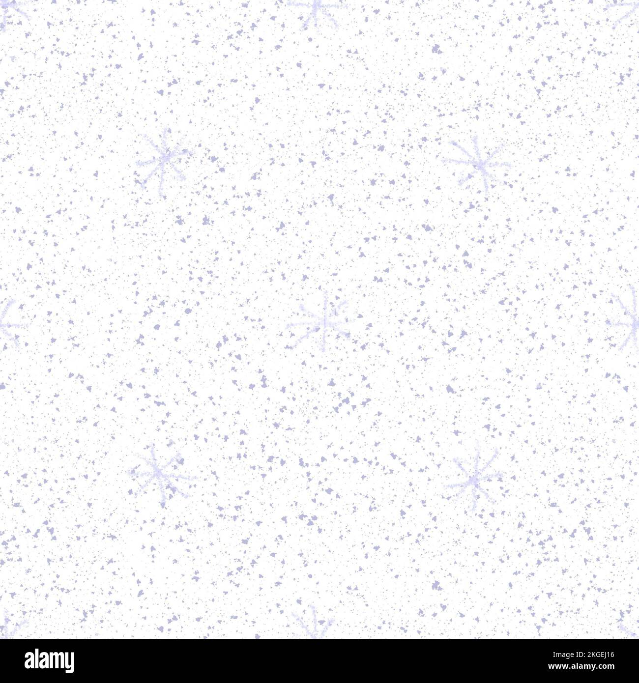 Hand Drawn Snowflakes Christmas Seamless Pattern. Subtle Flying Snow ...