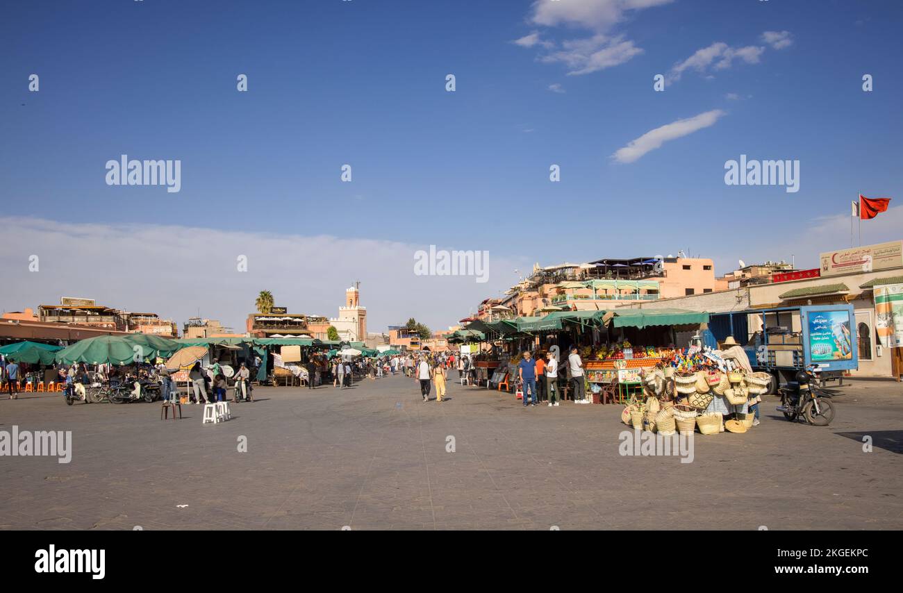 the jamma el fna square is the main square in marrakesh morocco ...