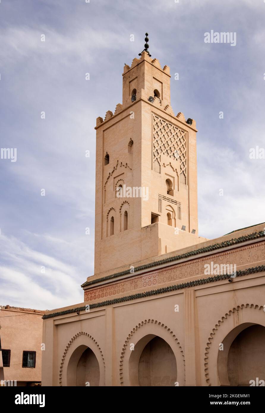 the bab doukkala mosque in the medina in marrakesh morocco Stock Photo ...