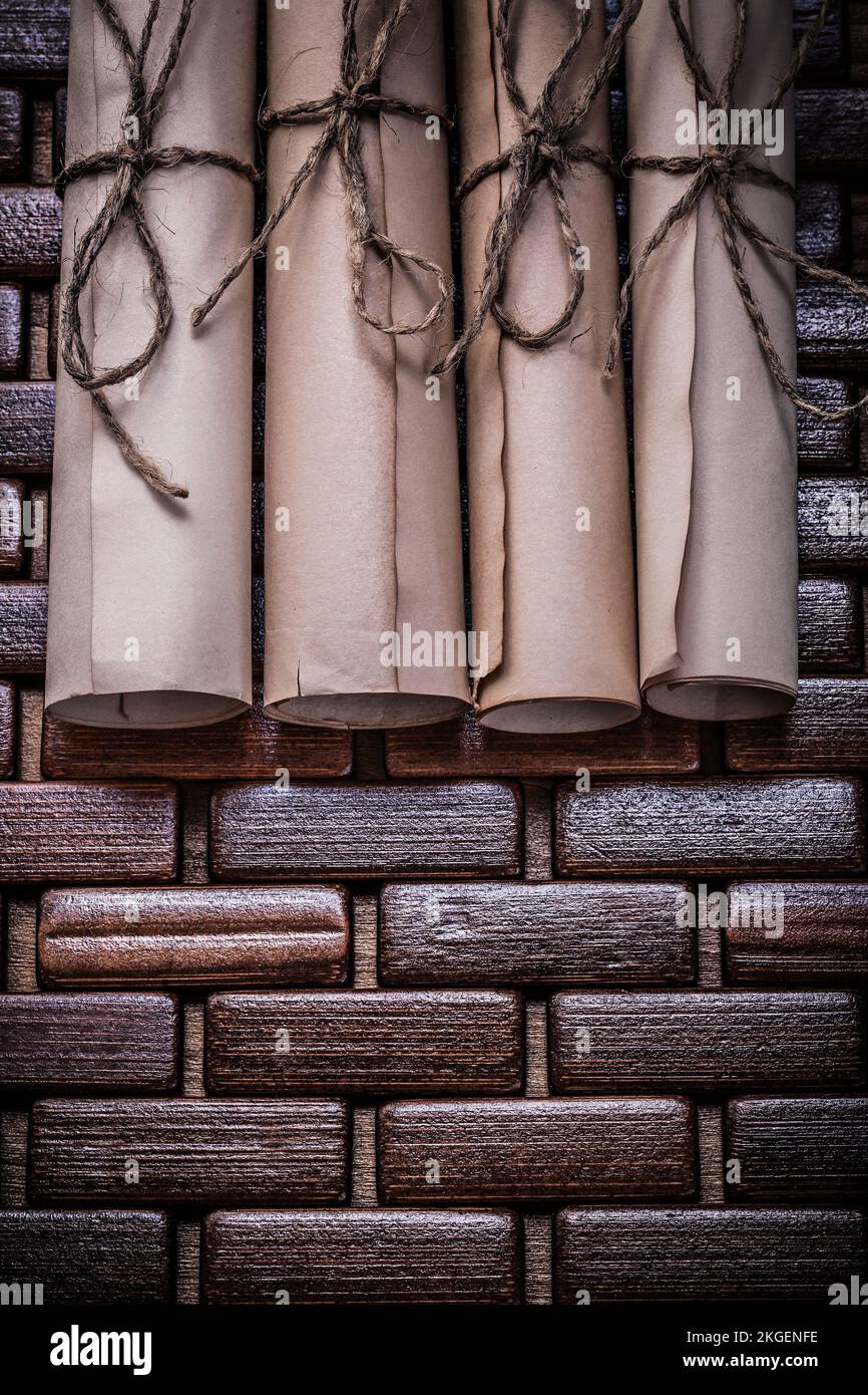 Paper scrolls pile hi-res stock photography and images - Alamy