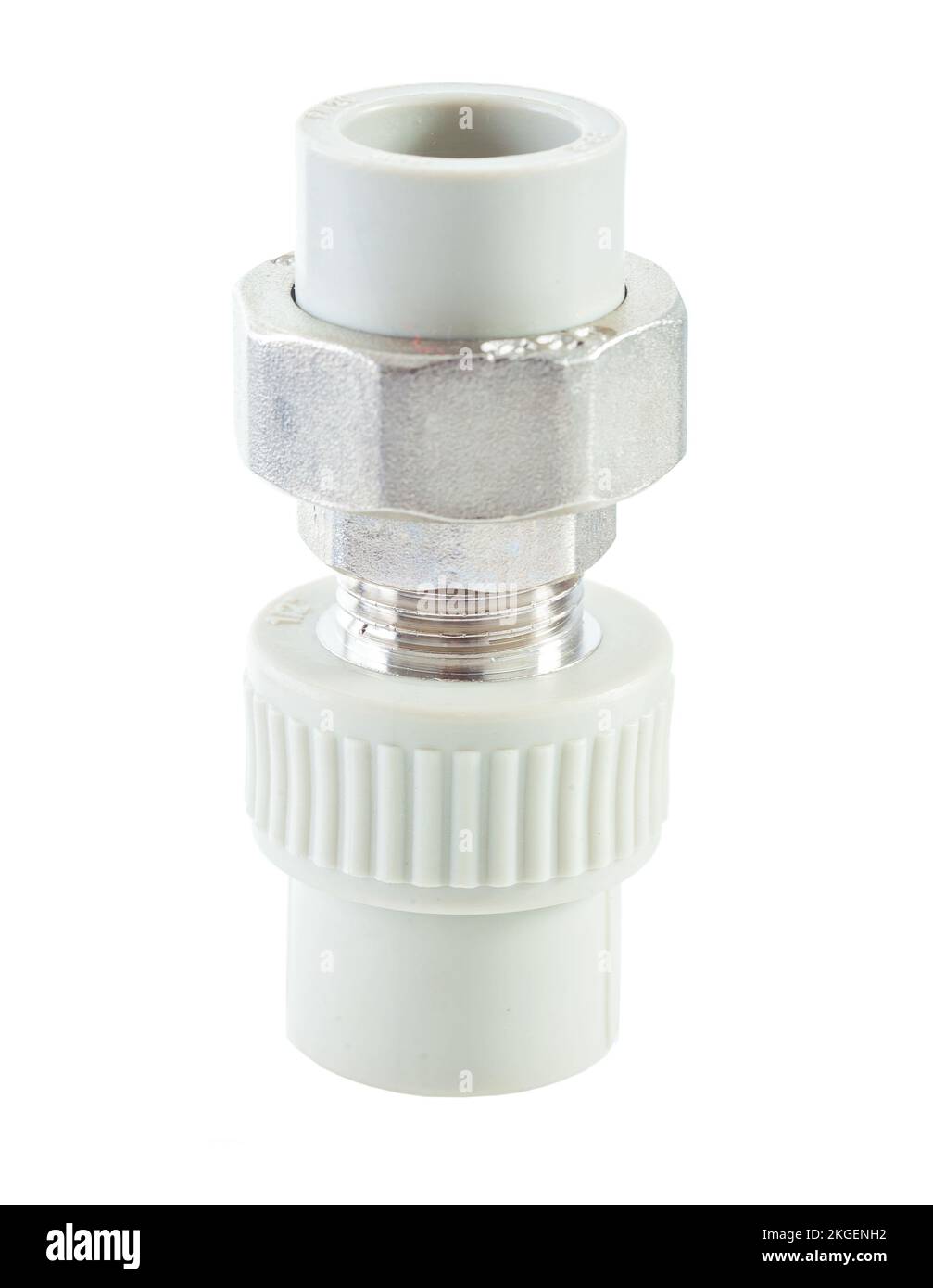 pipe connector isolated on white Stock Photo - Alamy
