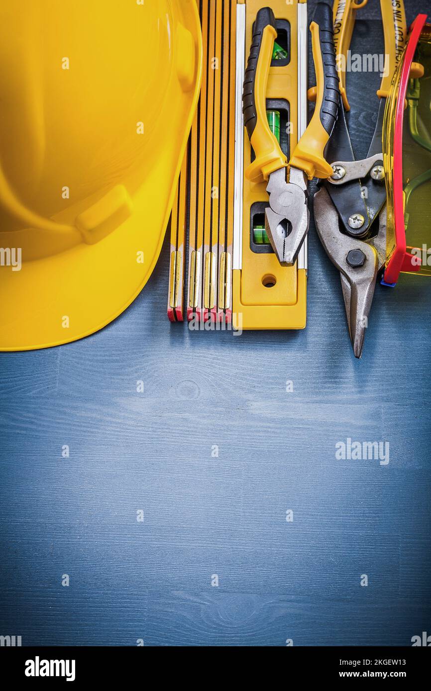 Protective workwear pliers tin snips wooden meter construction level ...
