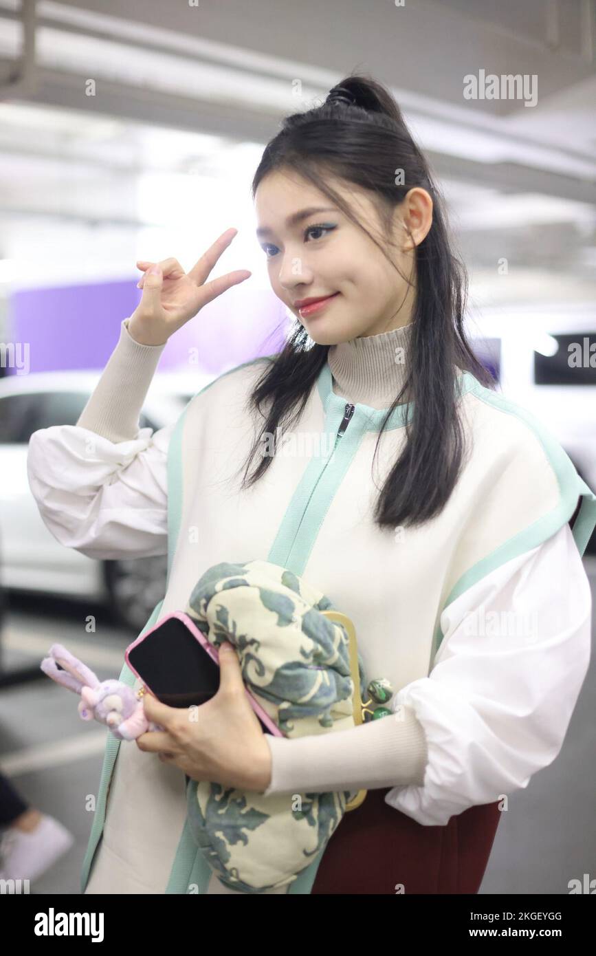 Chinese actress Lin Yun departed from a hotel in Shanghai, China, 4 ...
