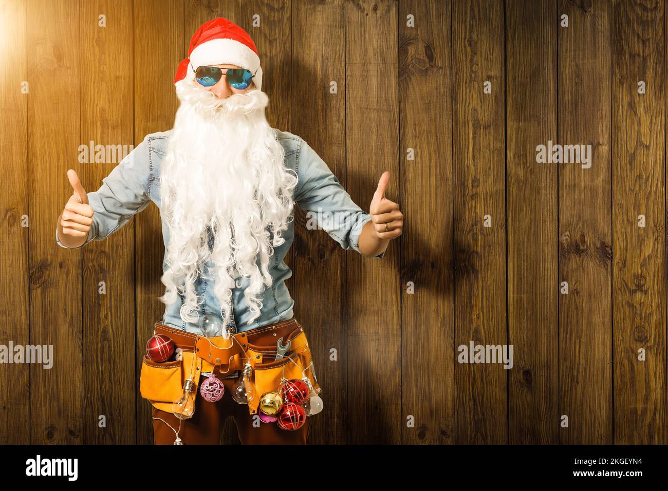 Portrait modern handsome santa claus hi-res stock photography and ...