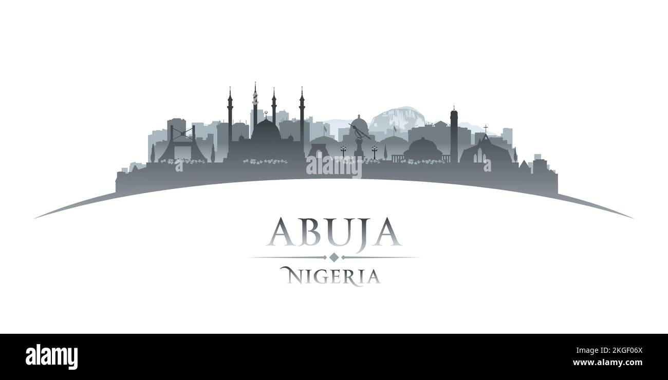 Abuja Nigeria city skyline silhouette. Vector illustration Stock Vector Image & Art - Alamy