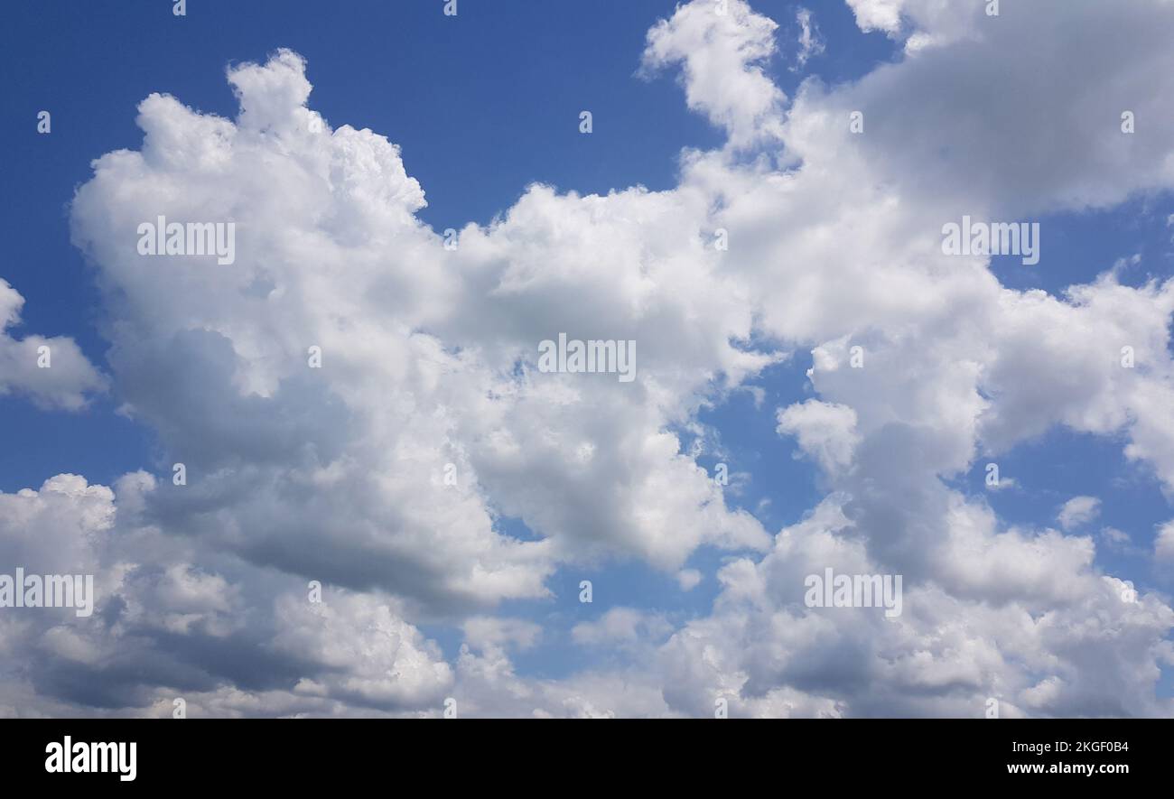 Sky in soft clouds, nature background Stock Photo - Alamy