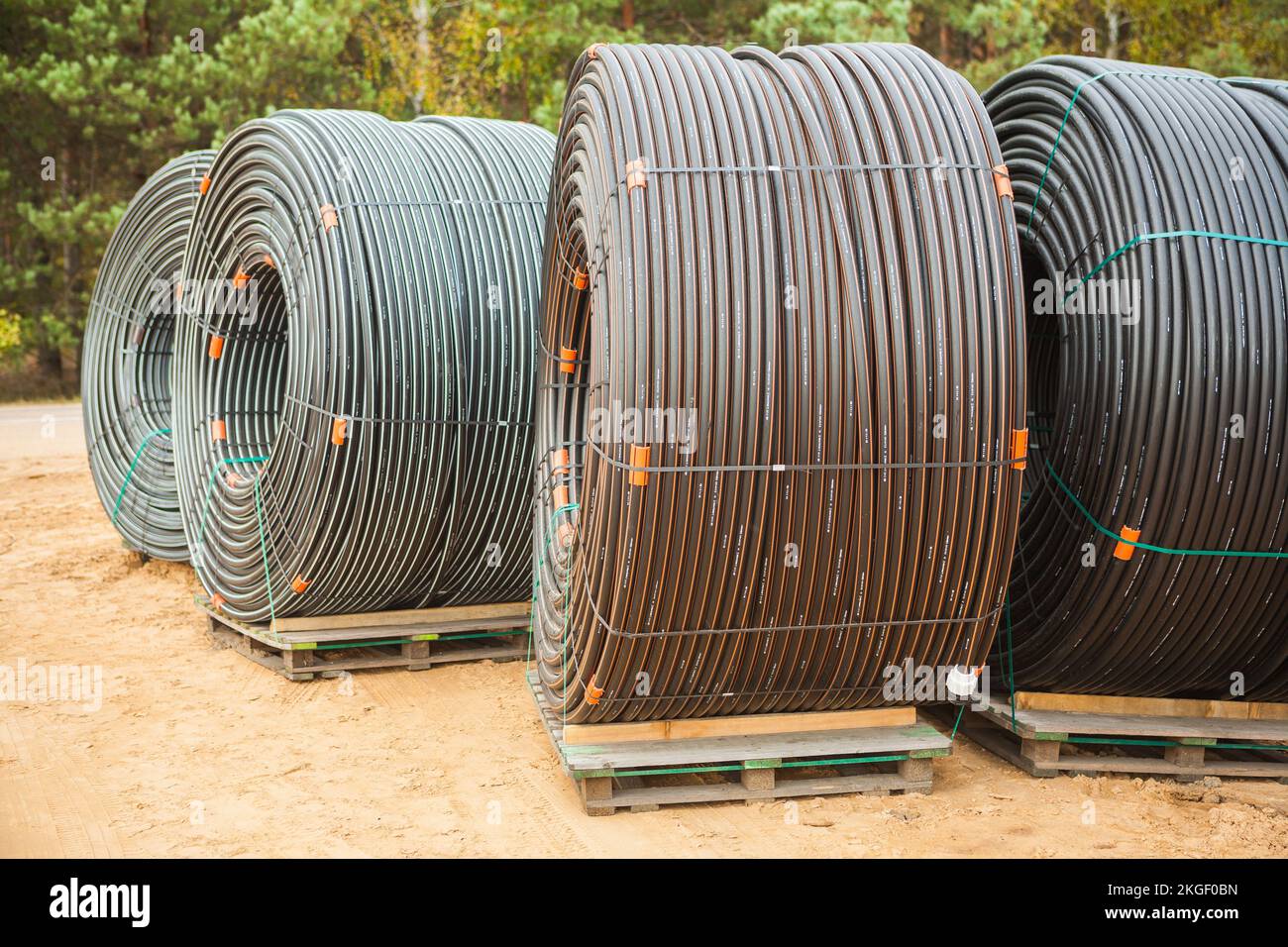 Rolled pipes hi-res stock photography and images - Alamy