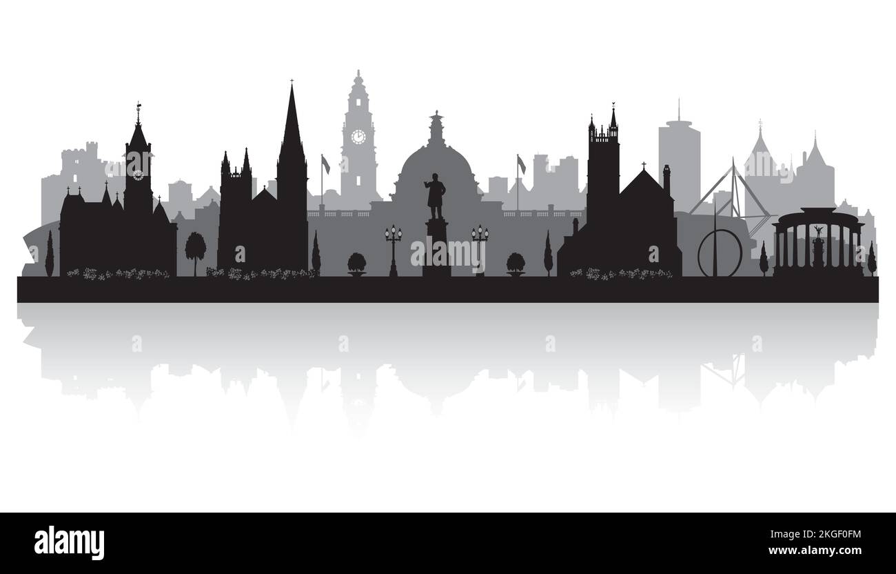 Cardiff Skyline Outline