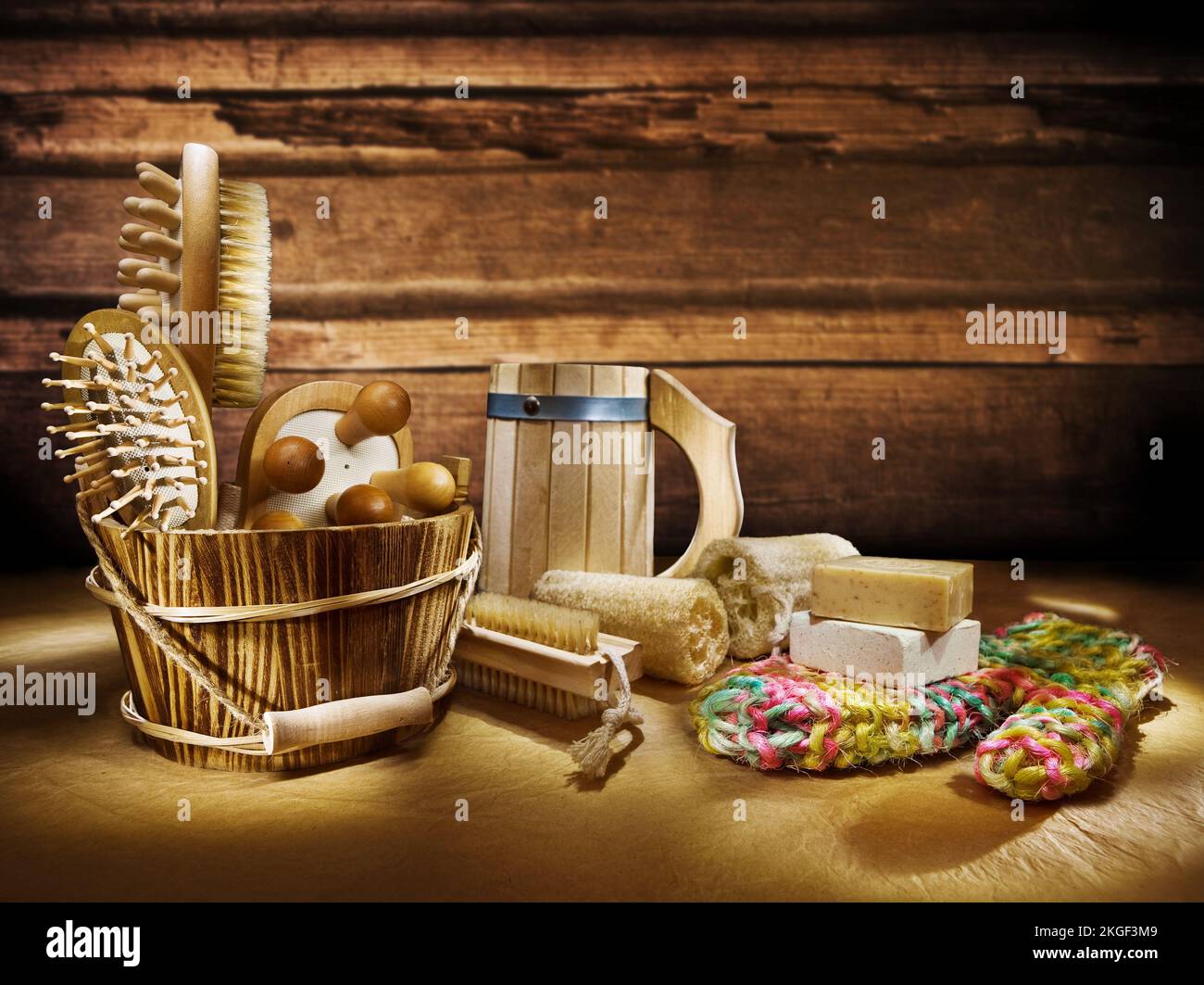 set of bathing items Stock Photo - Alamy