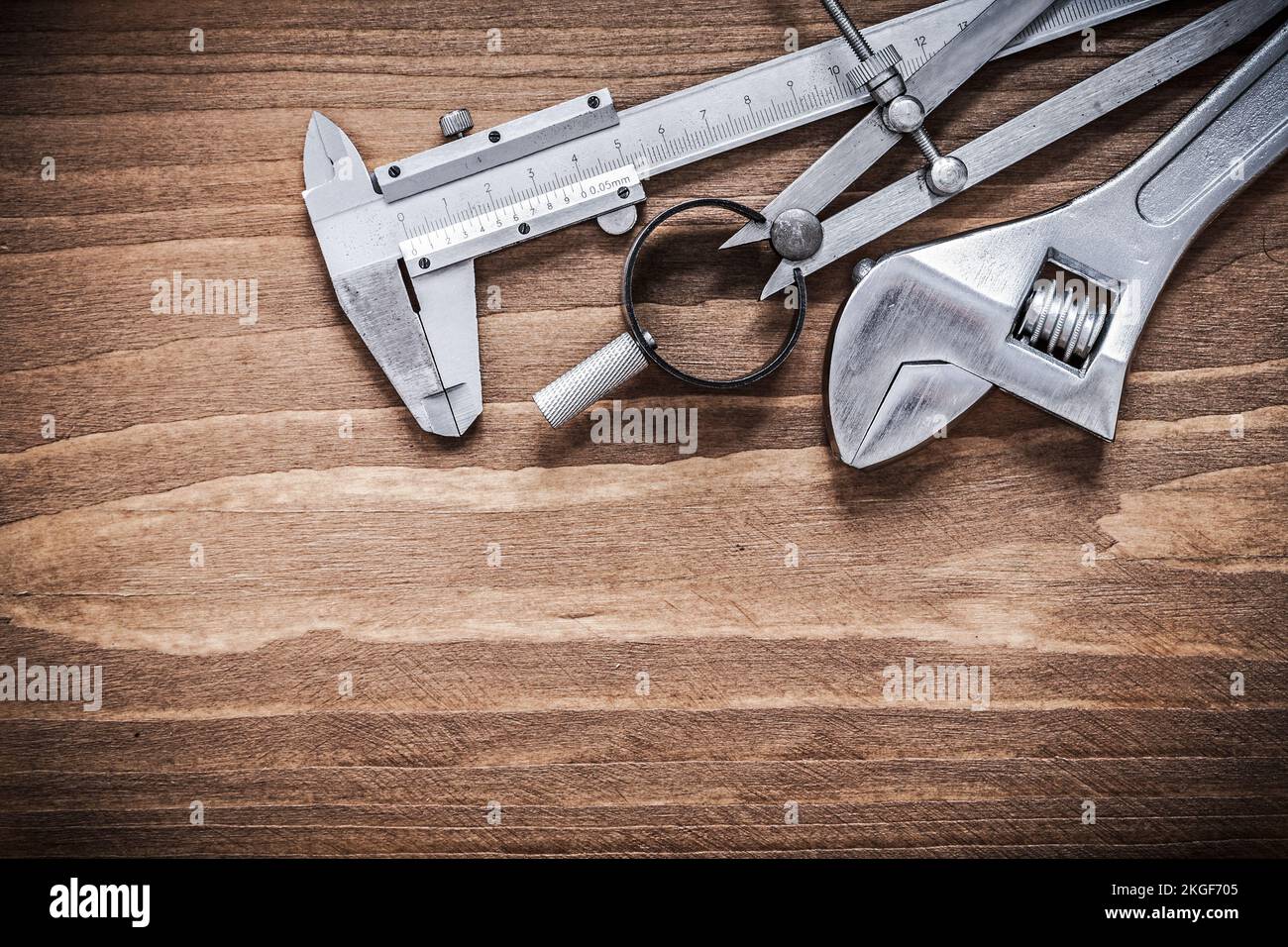 Slide caliper divider adjustable spanner construction concept Stock ...