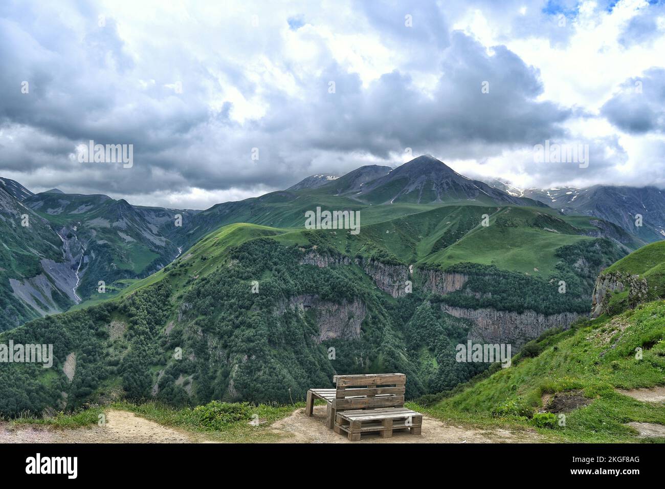 landscape and mountain of Georgia Stock Photo - Alamy