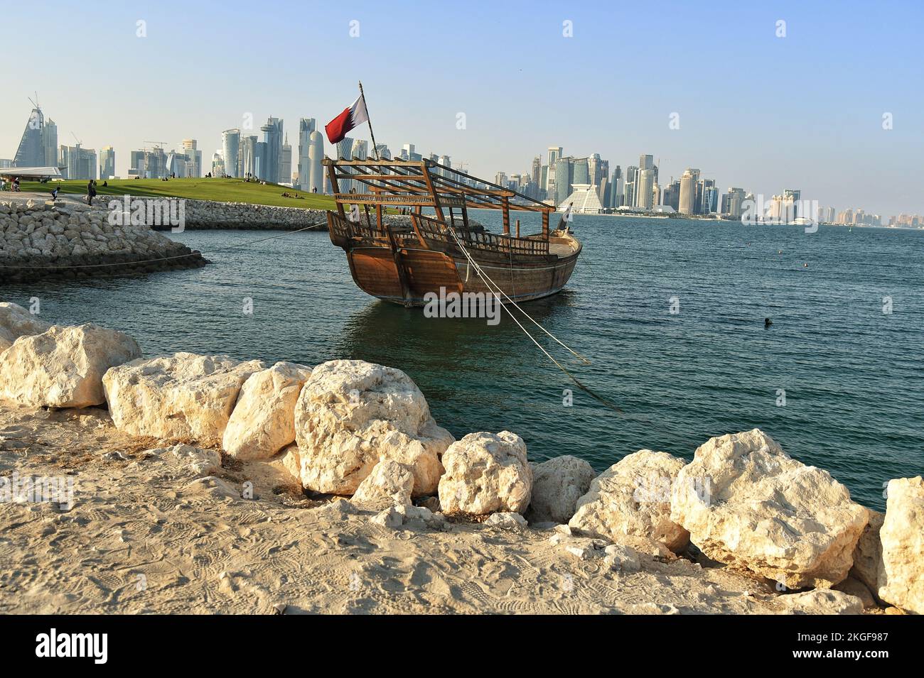 doha qatar cityscape Stock Photo - Alamy
