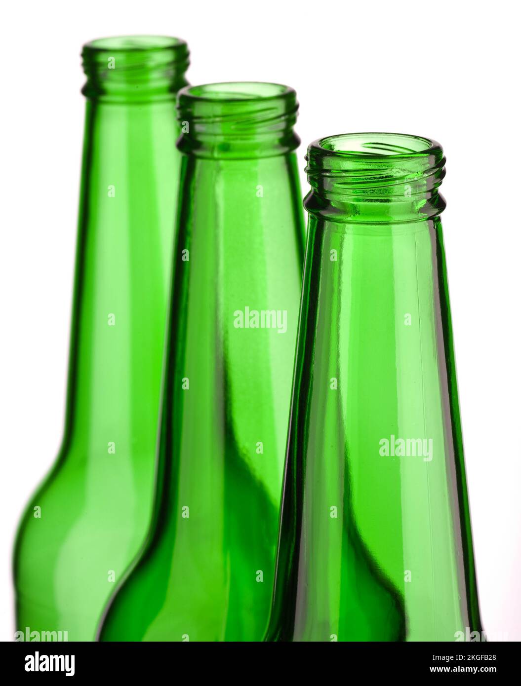 top of three bottle isolated Stock Photo - Alamy