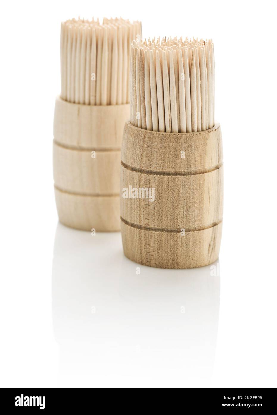 Set white dental toothpicks Cut Out Stock Images & Pictures - Alamy