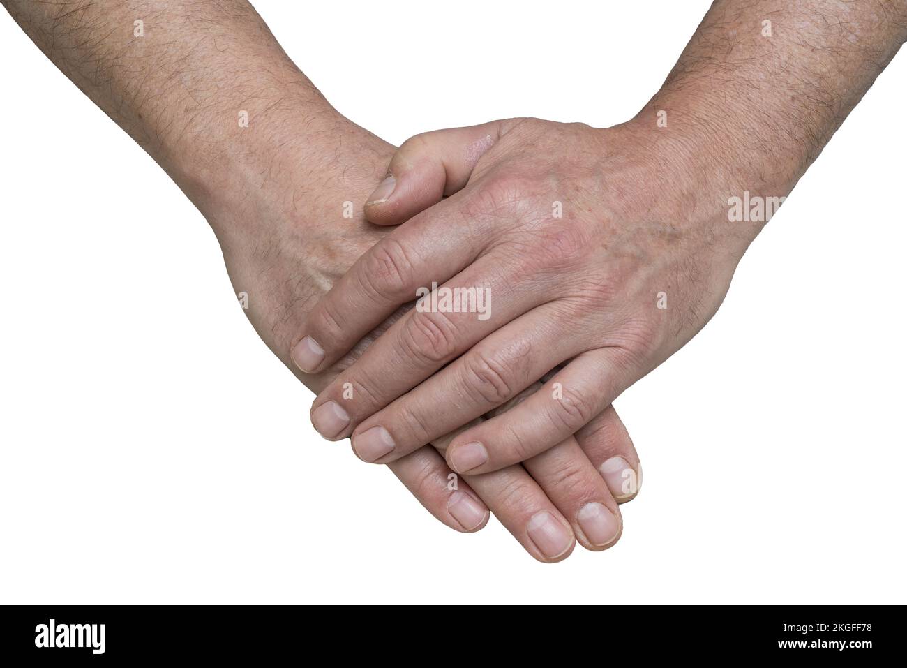 The hands of a waiting man on a transparent background Stock Photo - Alamy