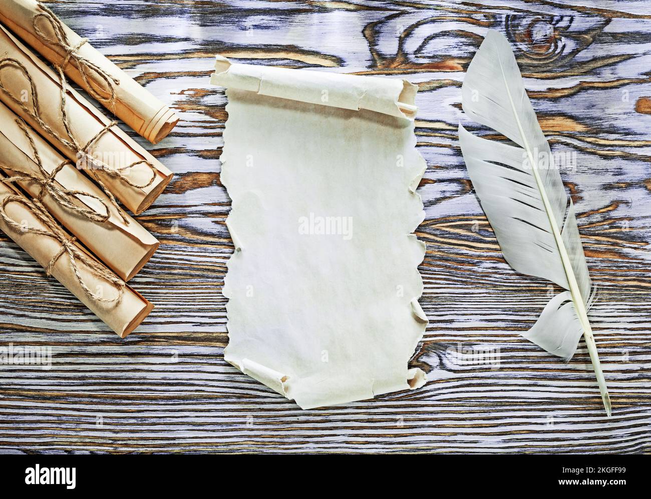 Vintage parchment plume on hi-res stock photography and images - Alamy