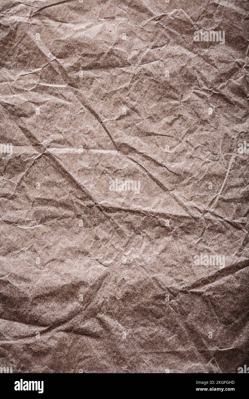 Vintage messy crumpled paper vertical version Stock Photo - Alamy