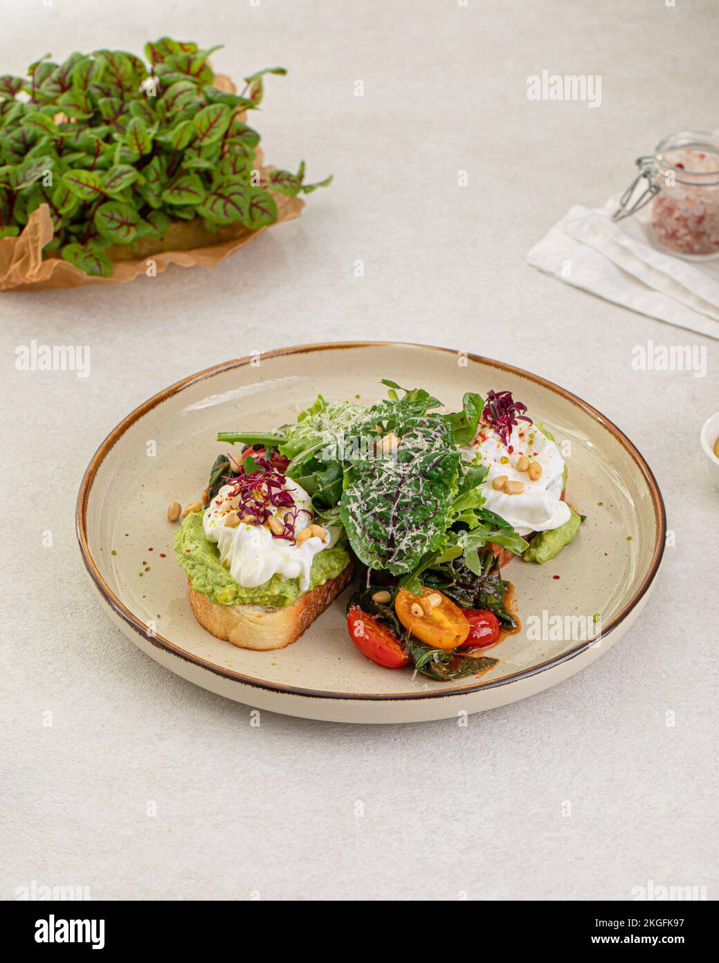 Gourmet toast poached egg hi-res stock photography and images - Alamy