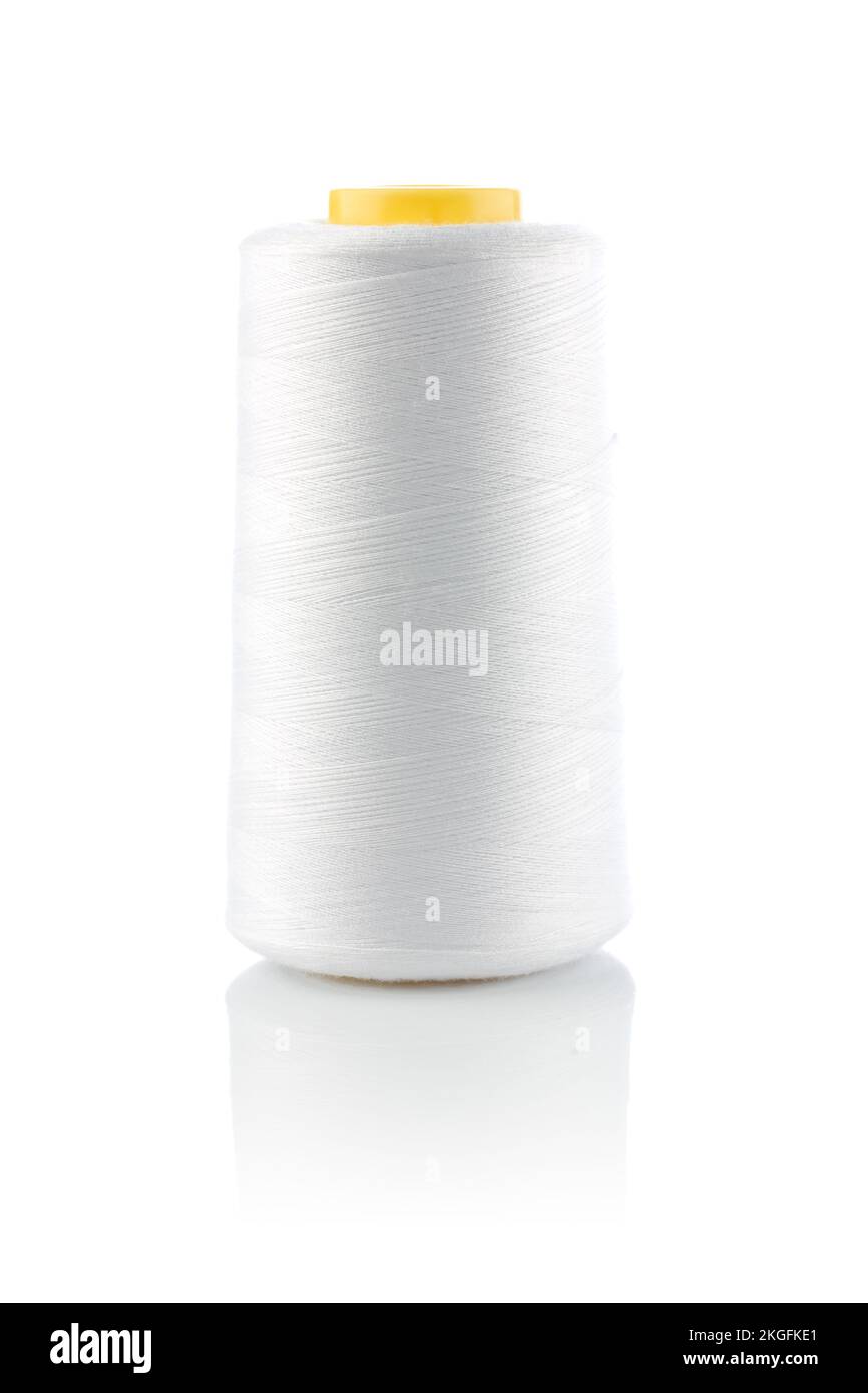 white thread on bobbin Stock Photo - Alamy