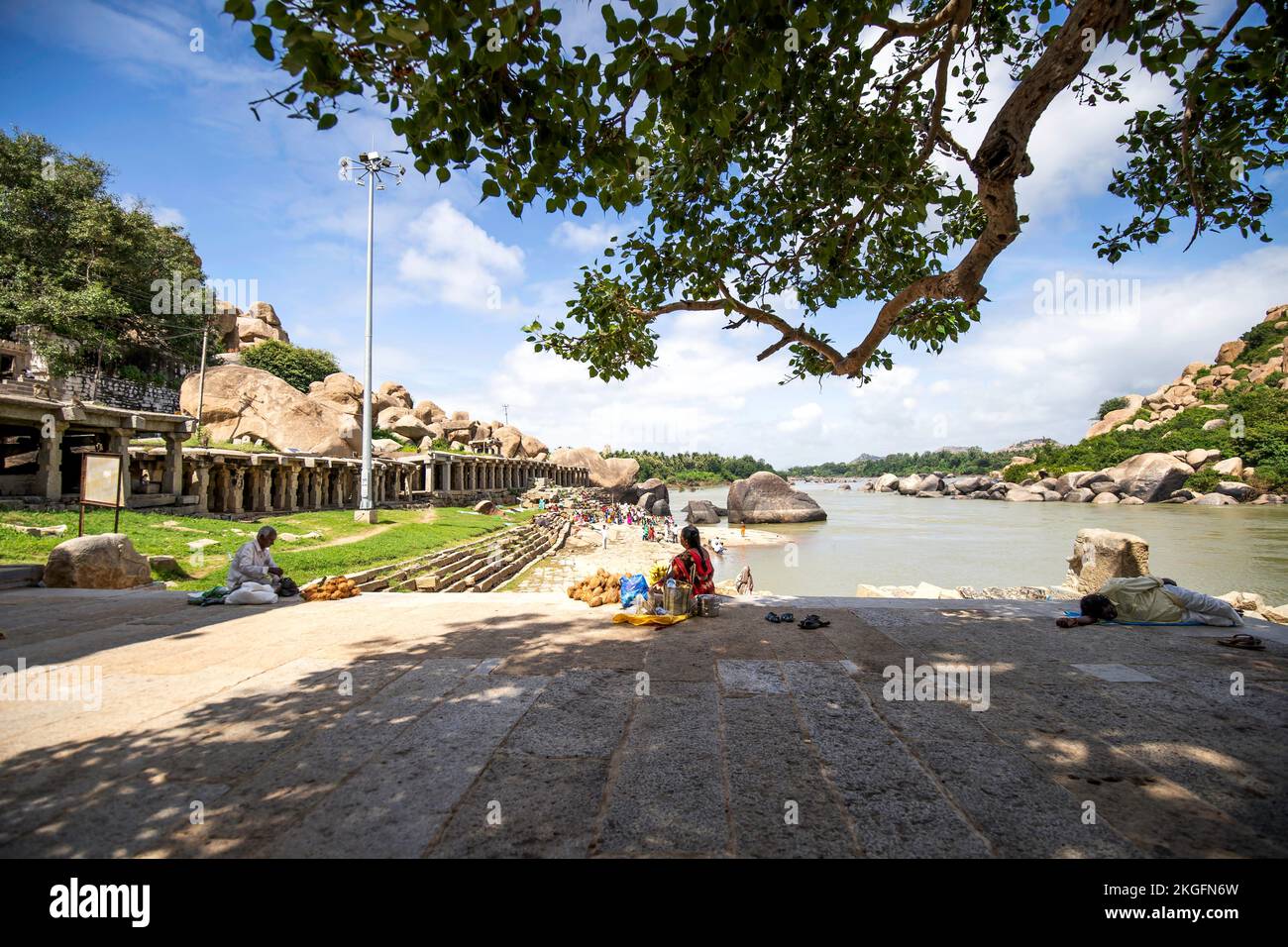 matanga hill hampi Stock Photo - Alamy