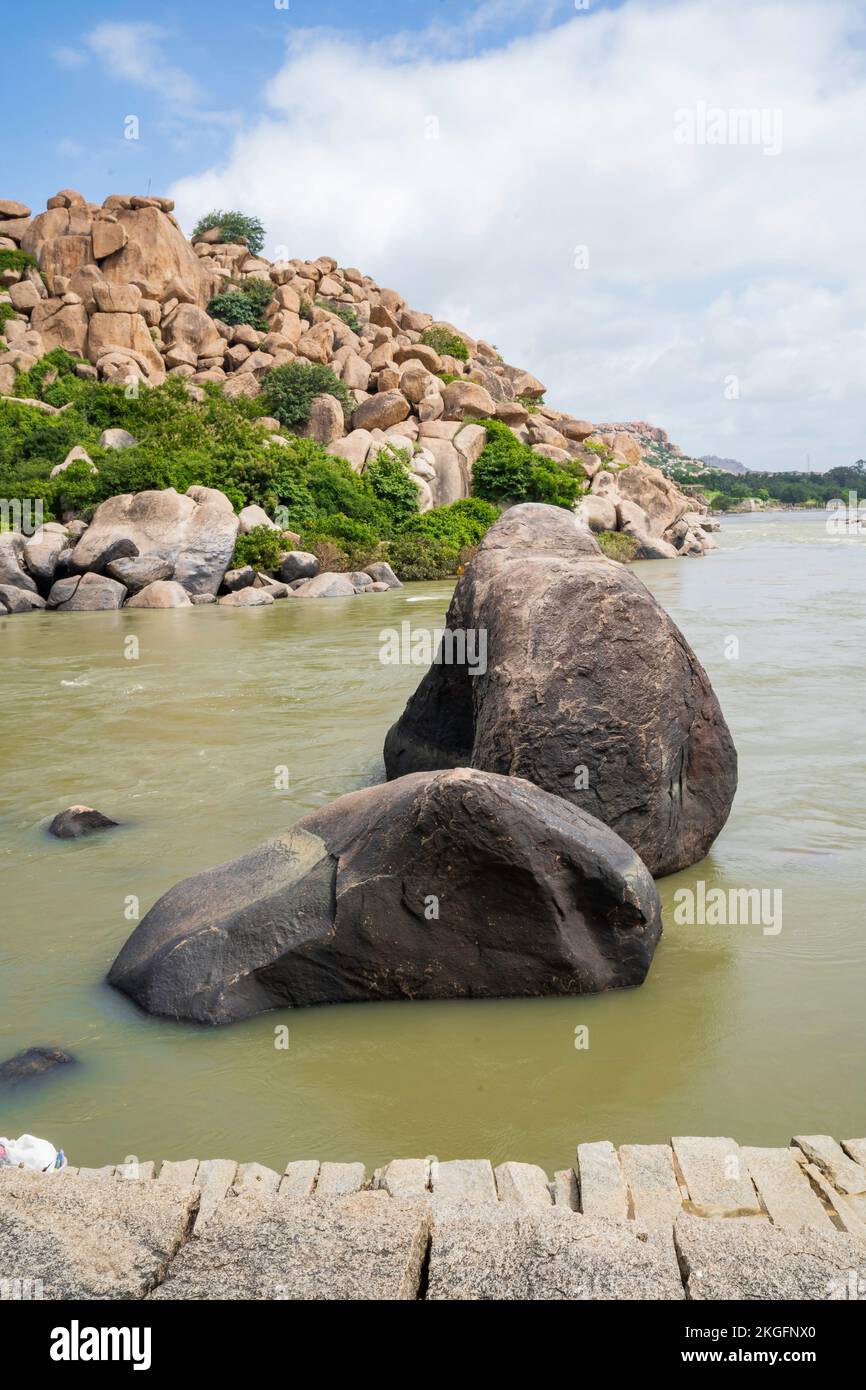 matanga hill hampi Stock Photo - Alamy