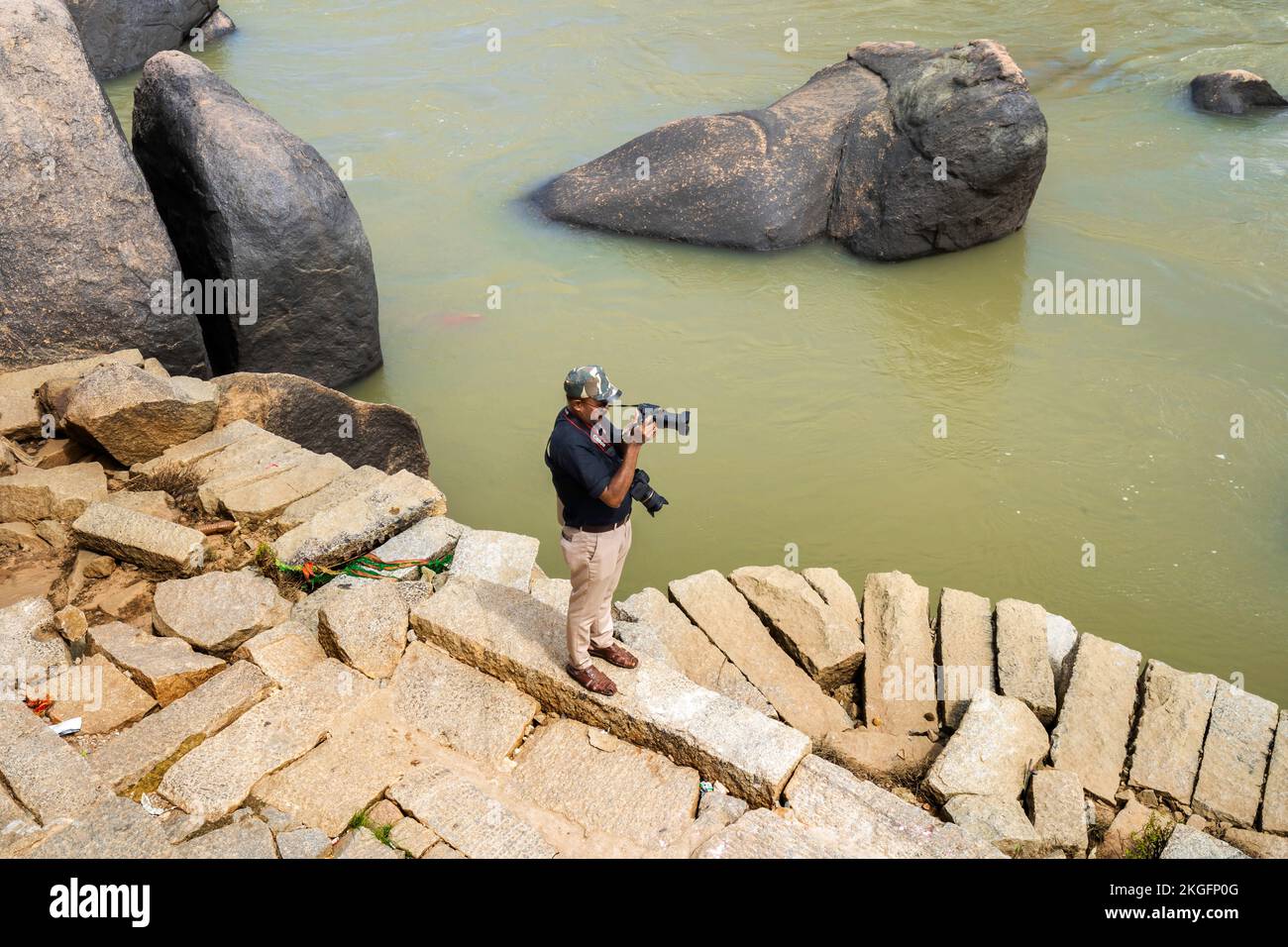 matanga hill hampi Stock Photo - Alamy