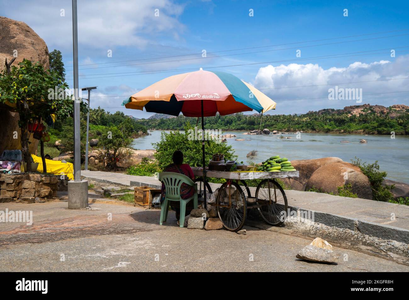 matanga hill hampi Stock Photo - Alamy
