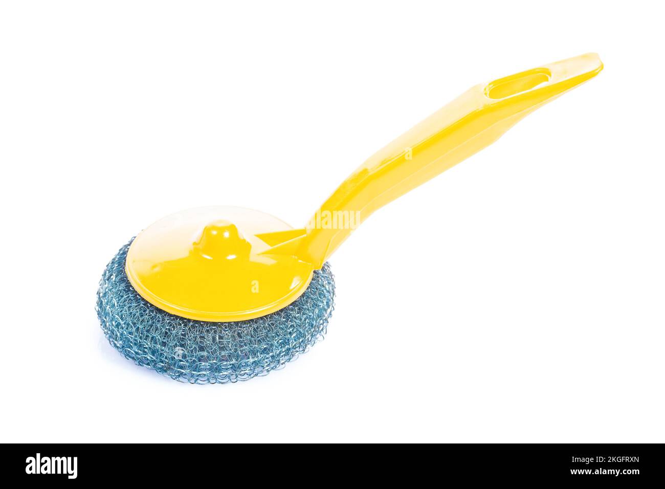yellow scrubbrush isolated Stock Photo - Alamy