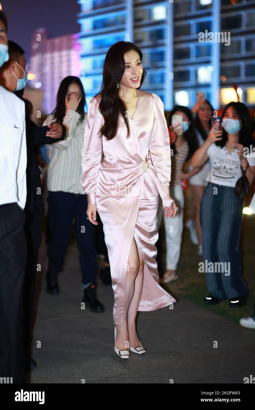 Chinese actress Zeng Li attended a brand activity in Changsha City ...