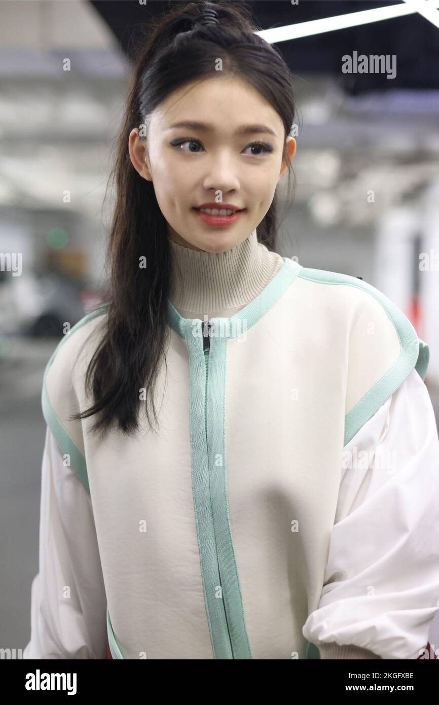 Chinese actress Lin Yun departed from a hotel in Shanghai, China, 4 ...