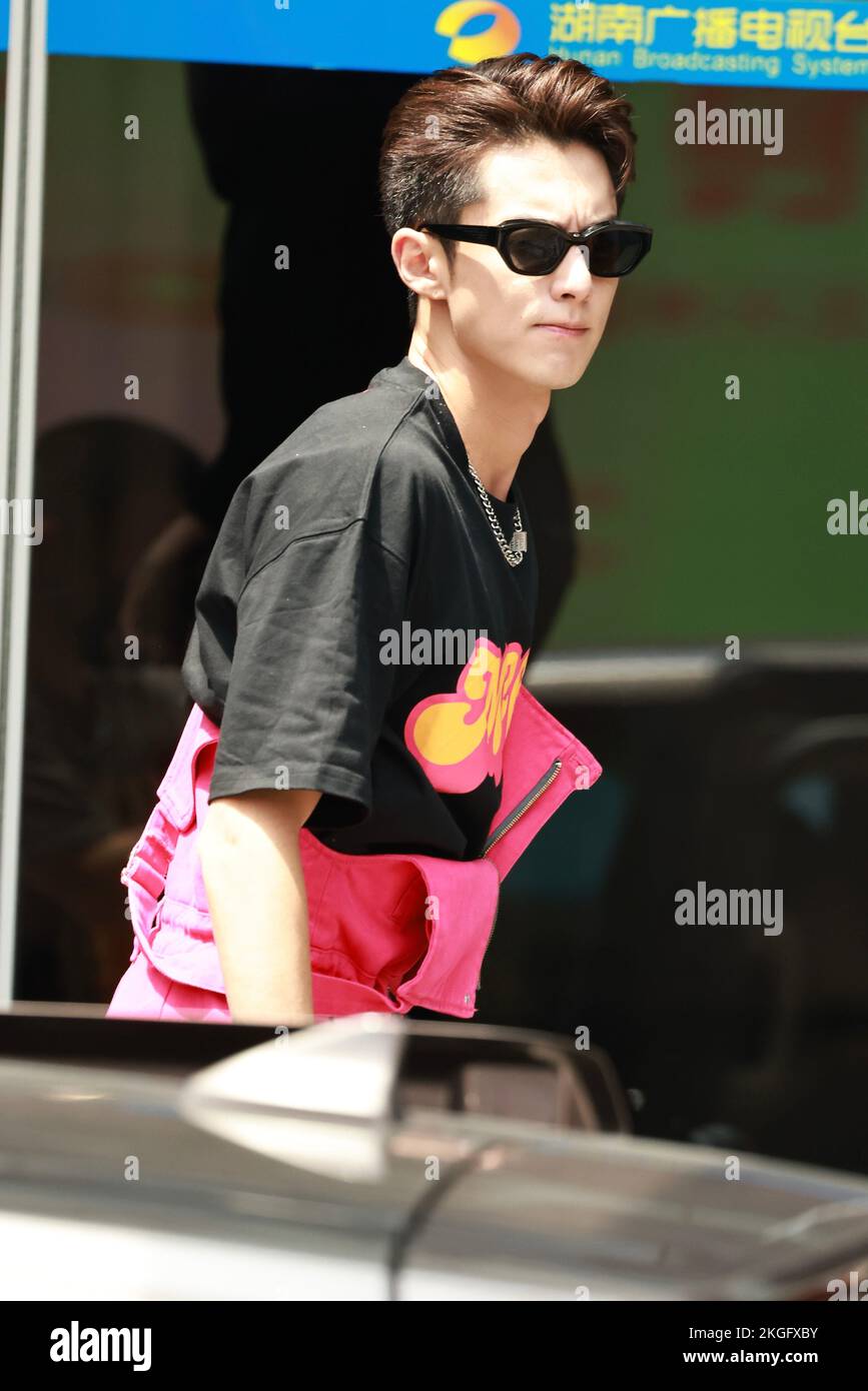 Chinese actor and basketball player Dylan Wang appeared at the Hunan ...