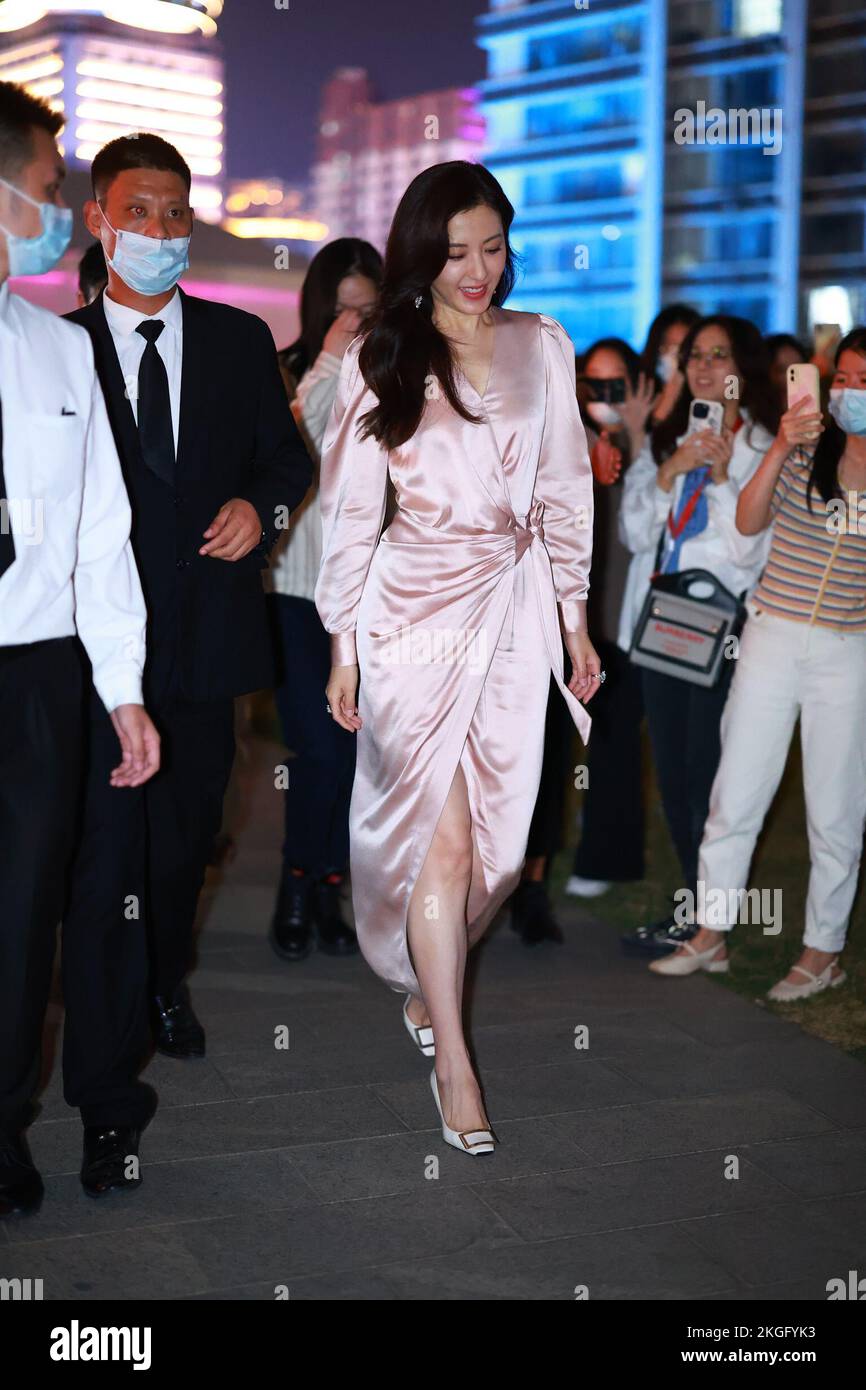 Chinese actress Zeng Li attended a brand activity in Changsha City ...