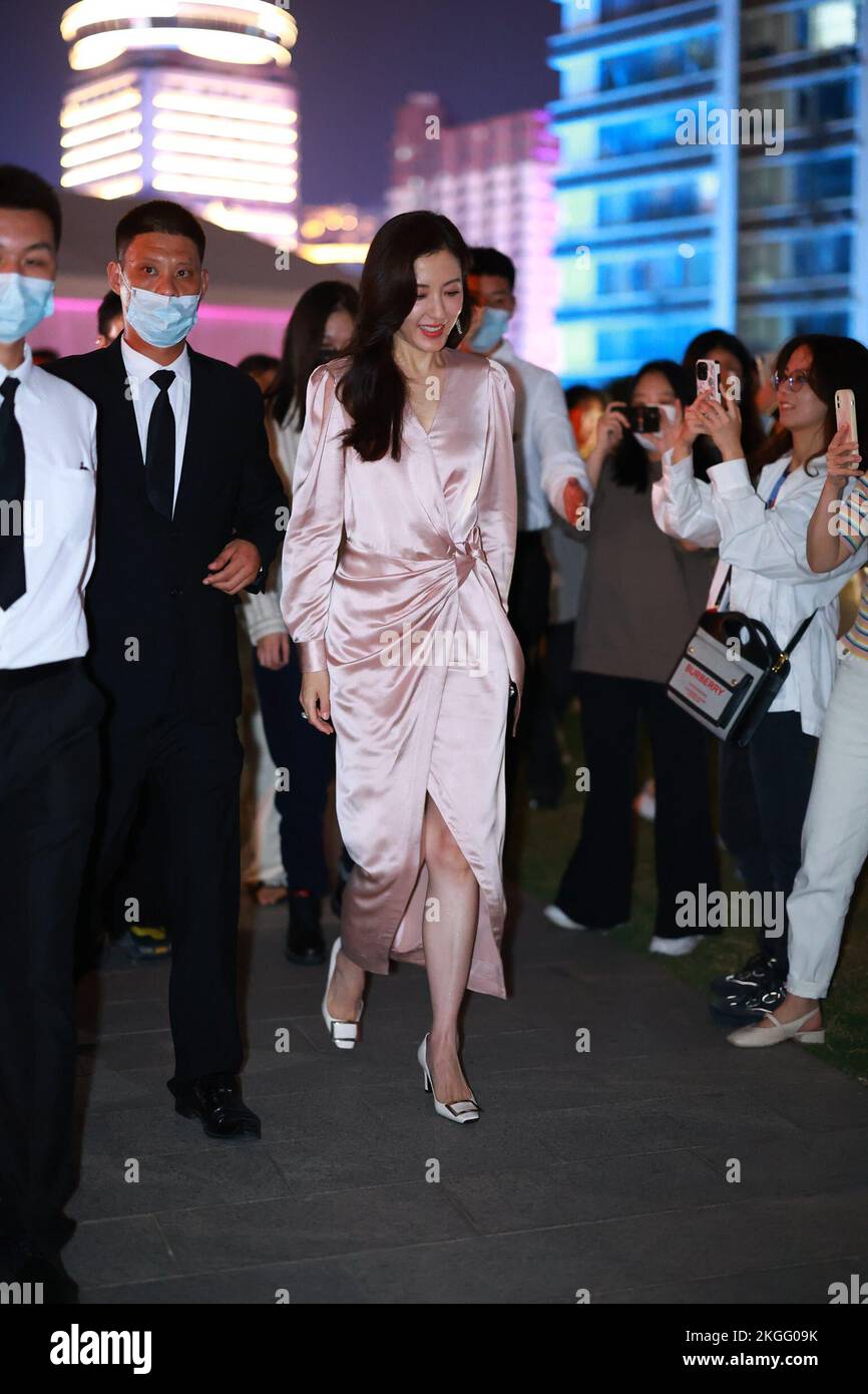 Chinese actress Zeng Li attended a brand activity in Changsha City ...